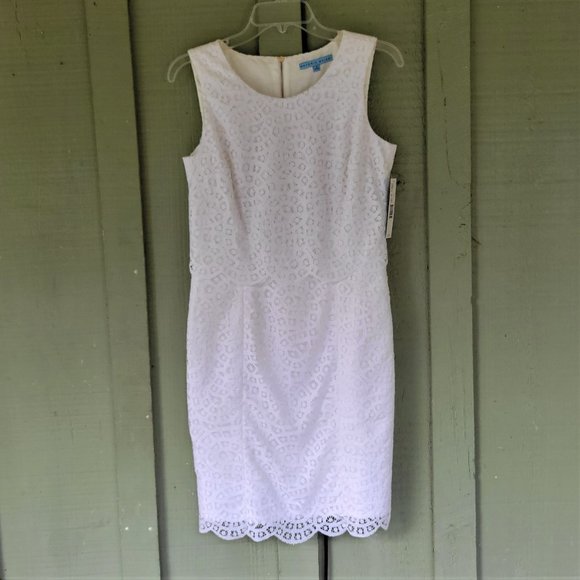 ANTONIO MELANI | Dresses | Nwt Antonio Melani Reggie White Lace Dress 4 ...